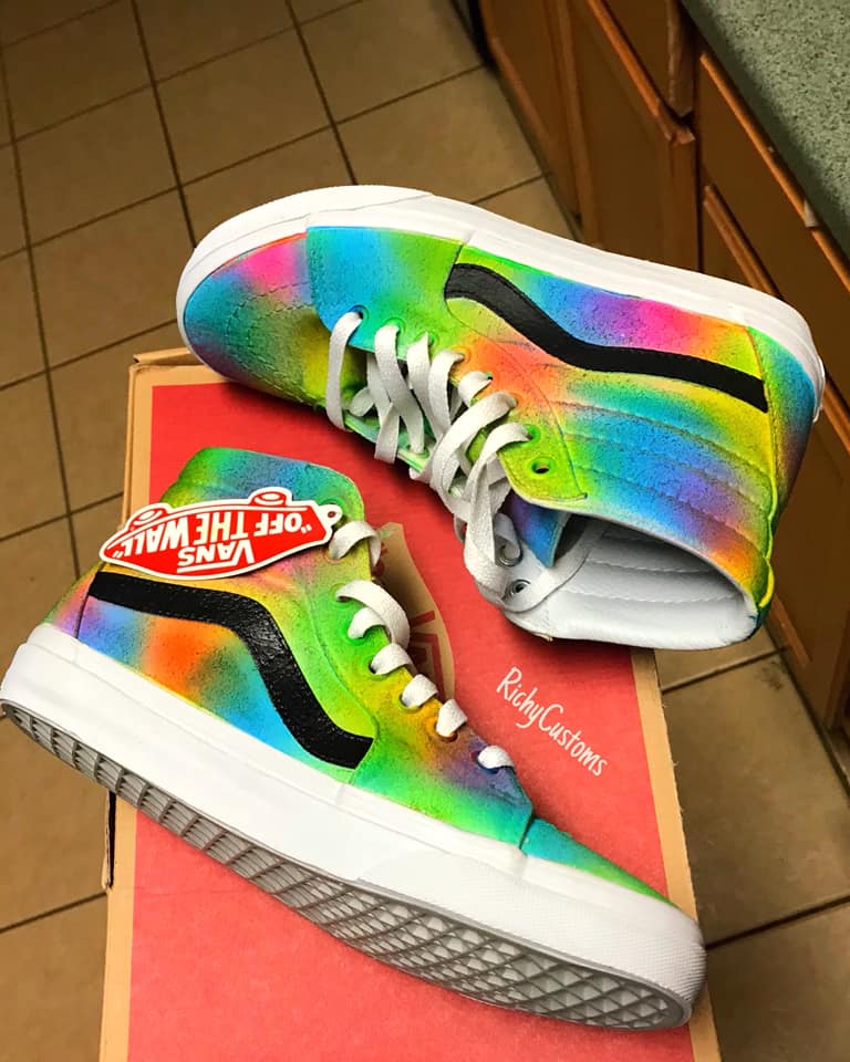 Cotton Candy Vans Hi☁️🍭 – RichyCustoms