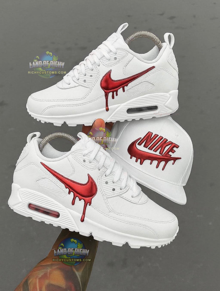 White DRIP Max 90s – RichyCustoms