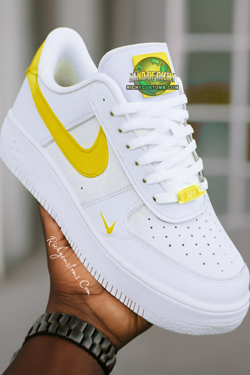 Yellow CHECKED UP AF1 – RichyCustoms