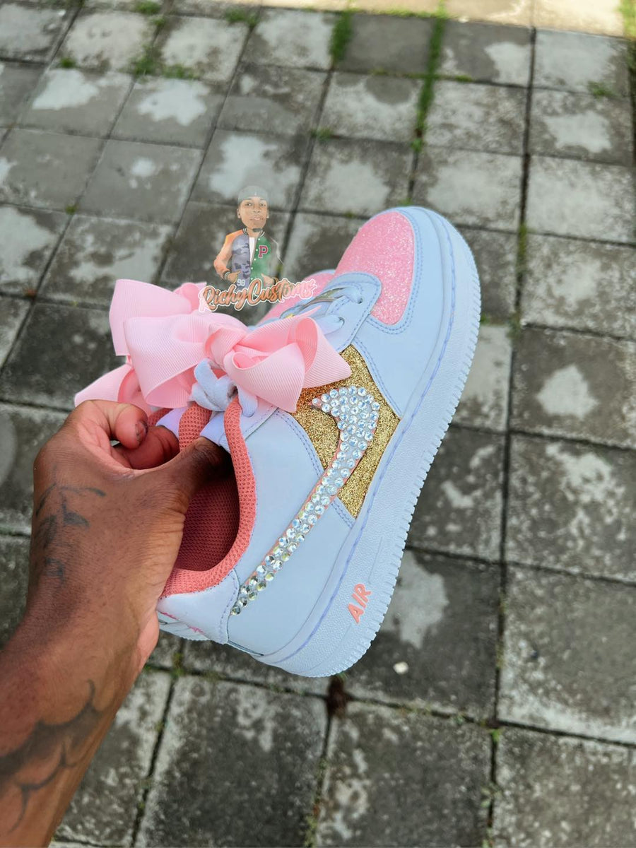 Coral Diamond💎 Sparkle AF1🎀 – RichyCustoms