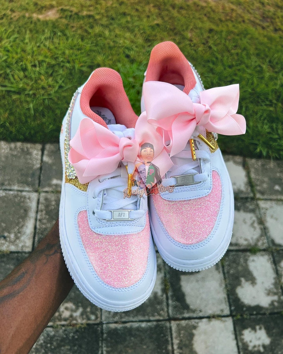 Coral Diamond💎 Sparkle AF1🎀 – RichyCustoms