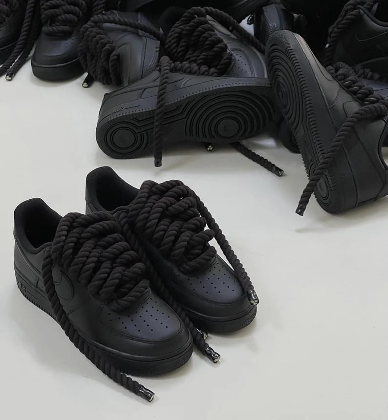 MattBz "Black Matte" Chunky ROPE AF1 🖤🖤 – RichyCustoms