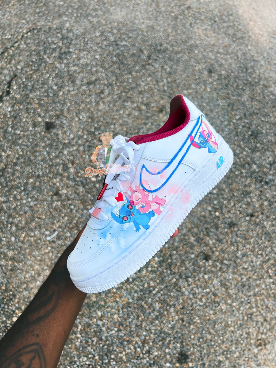 Stitch & Angel Custom AF1💕💙 – RichyCustoms